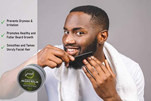 Beard Balm Leave in Conditioner β Jamaican Mango & Lime β Natural Ingredients Grooming For Men with Shea Butter, Strengthens & Softens Beards & Mustaches, Styles and Hold, Moisturize, & Shine 2 OZ