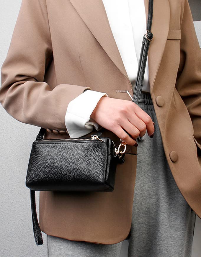 IHAYNER Wristlet Handbag Purses for Women Small Crossbody Bag Lightweight Leather Shoulder Bags