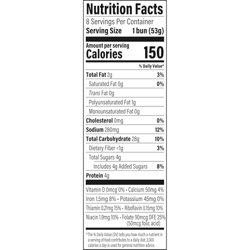 Ball Park White Hamburger Buns, 8 count, 15 oz