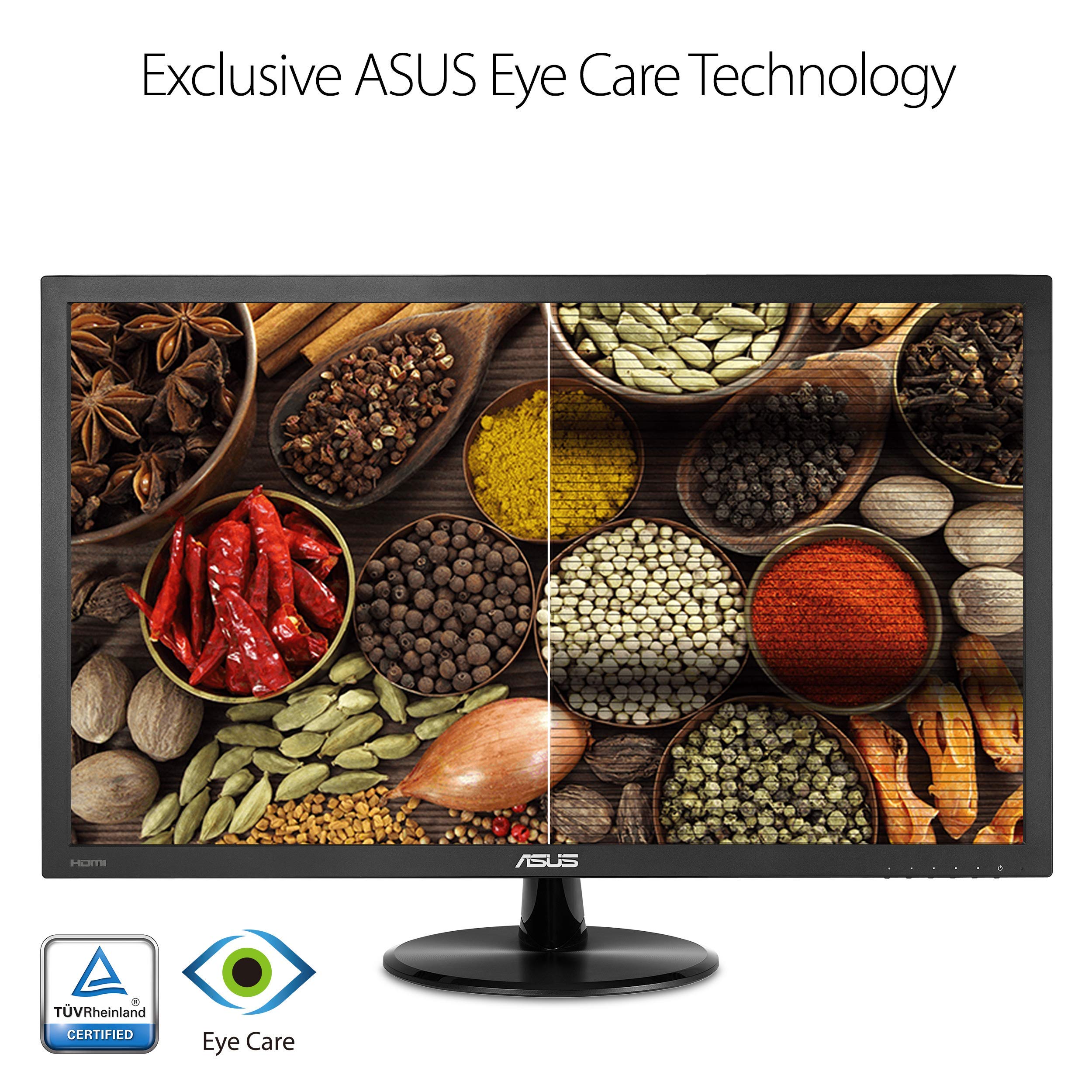Asus VP228HE 21.5” Full HD 1920x1080 1ms HDMI VGA Eye Care Monitor (Renewed)