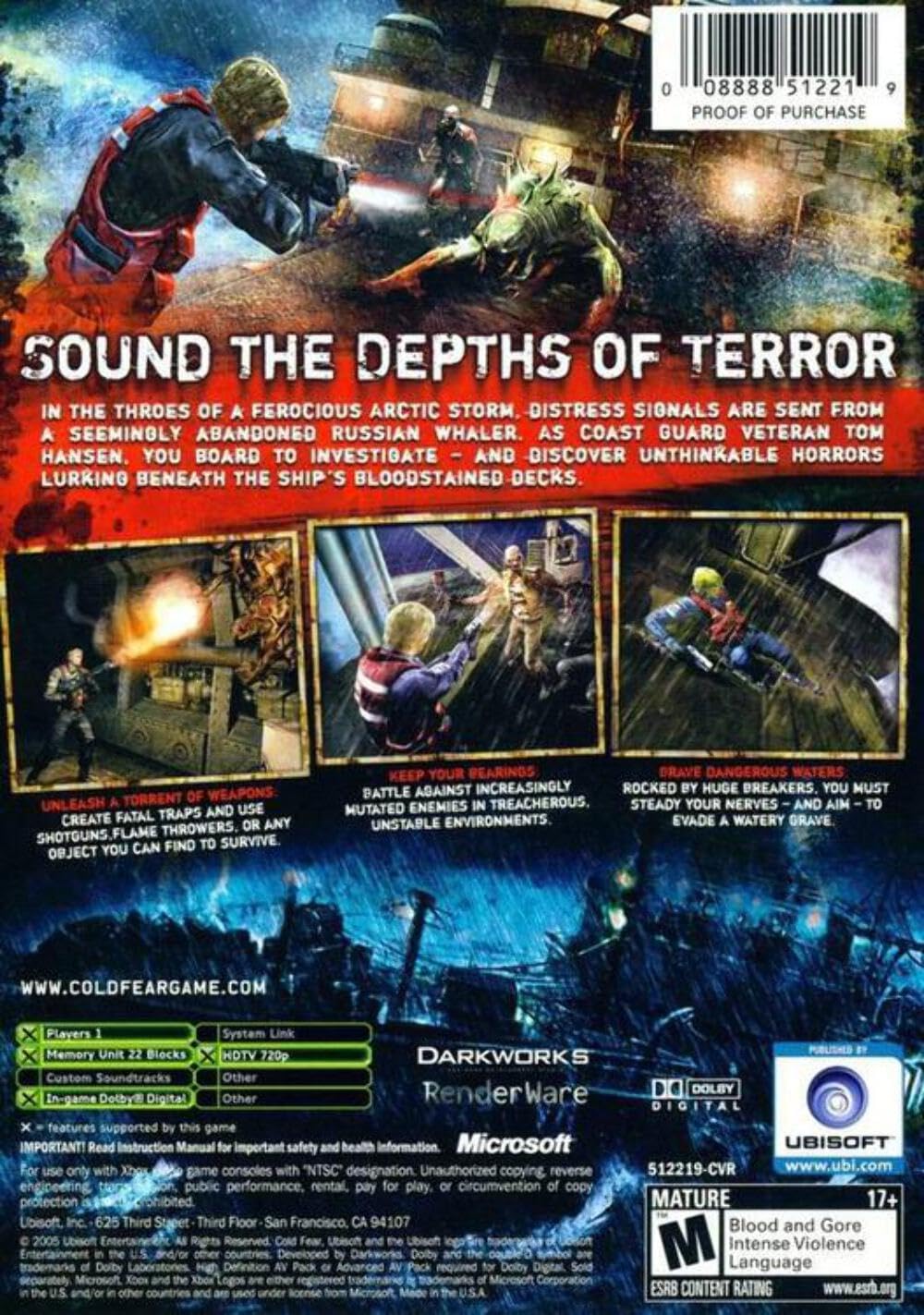 Cold Fear - Xbox
