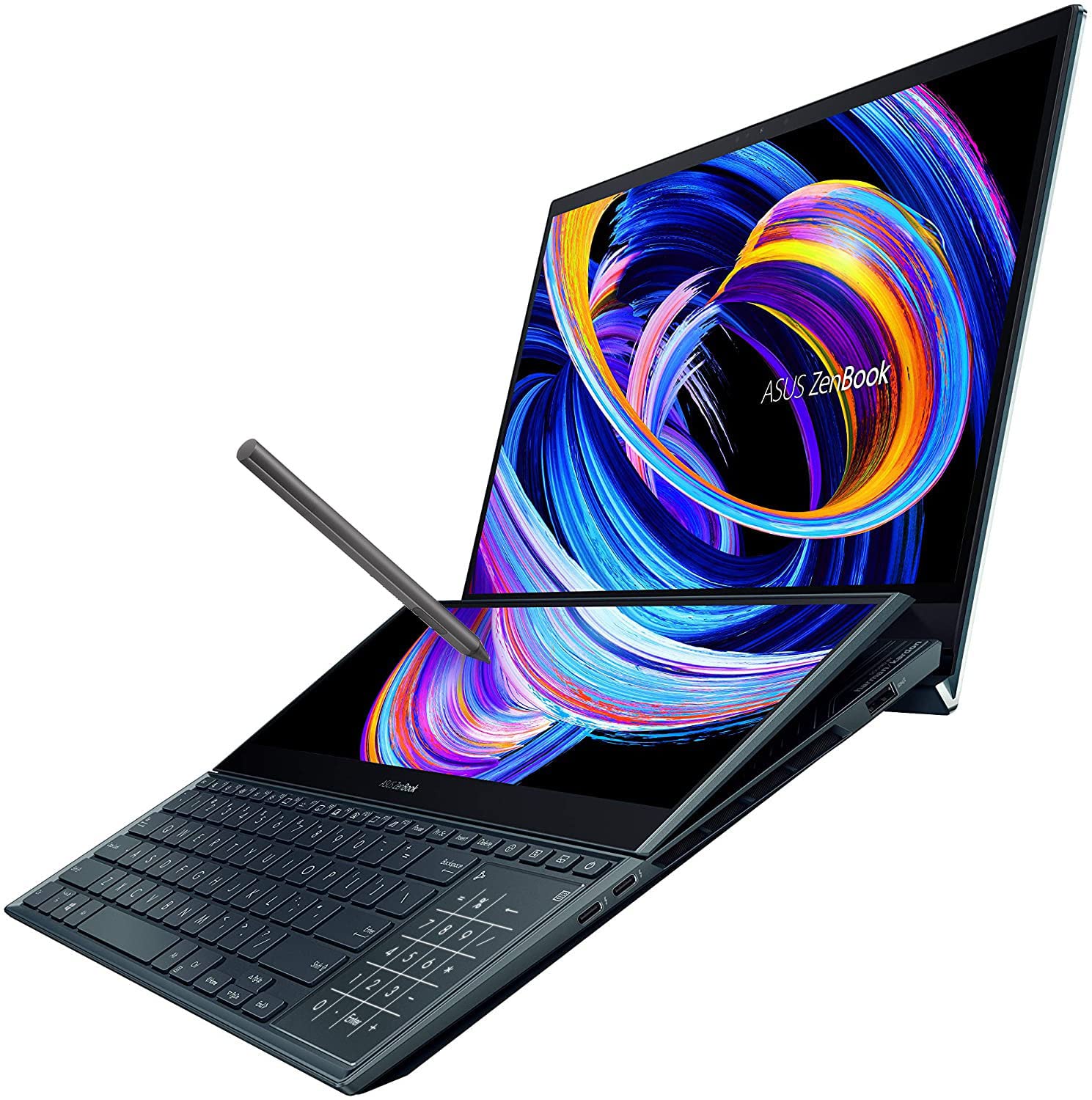 ASUS ZenBook Pro Duo 15 Gaming & Business Laptop (Intel i9-11900H 8-Core, 32GB RAM, 8TB PCIe SSD, RTX 3060, 15.6" 60 Hz Touch 1920x1080, Active Pen, WiFi, Win 11 Pro) with USB-C Dock