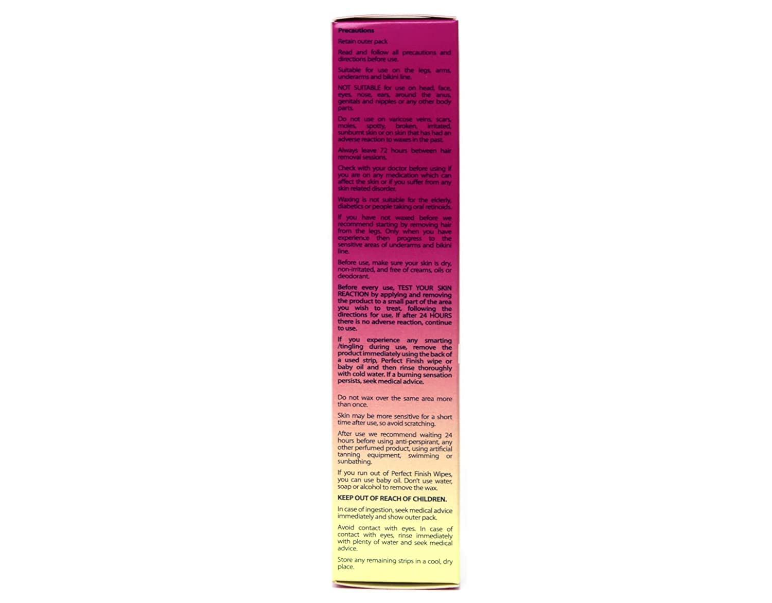Veet Leg and Body Hair Remover Cold Wax Strips, 40 ct (Pack of 3)