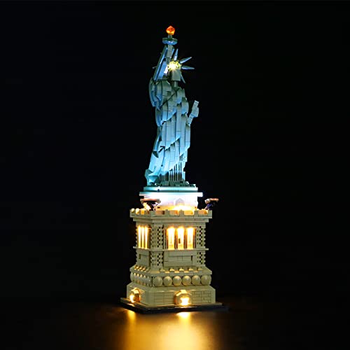 LIGHTAILING Led Light for Lego 21042 Architecture Statue of Liberty Building Blocks Model:Remote-Control Version - NOT Included The Model Set