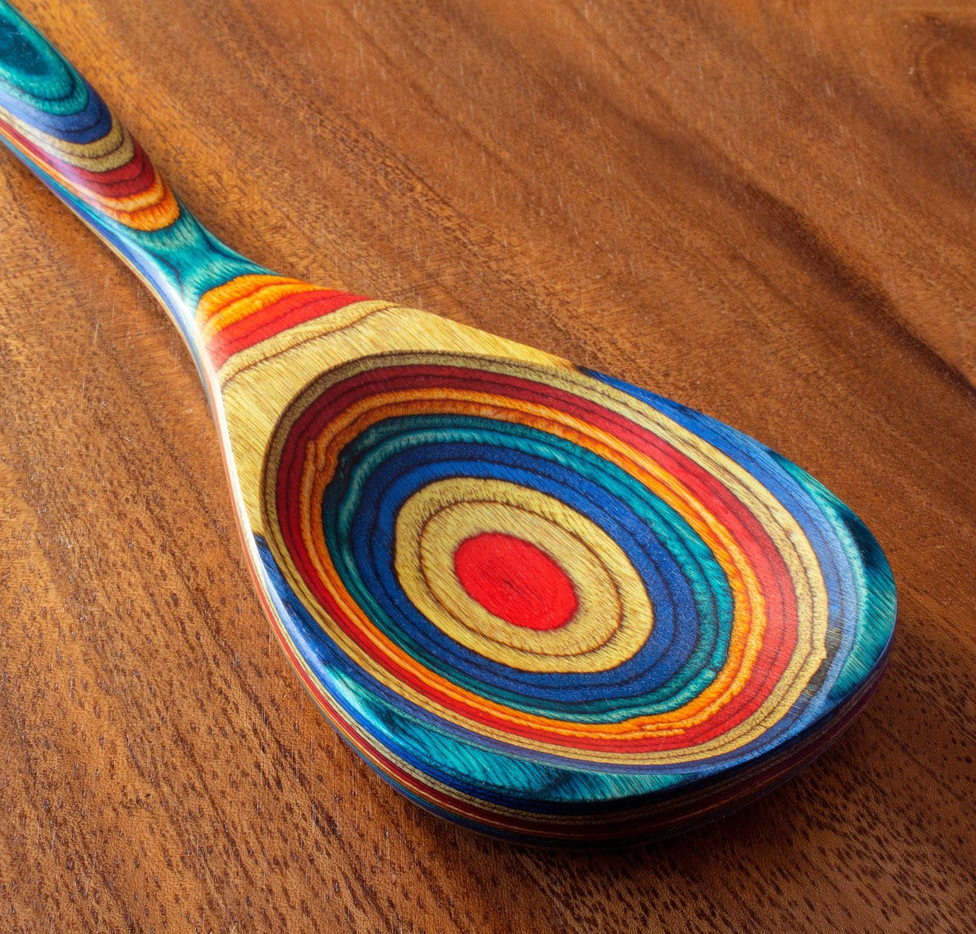 Baltique Montego Bay Collection 12-1/2" Wooden Cooking Spoon, Safe for Nonstick