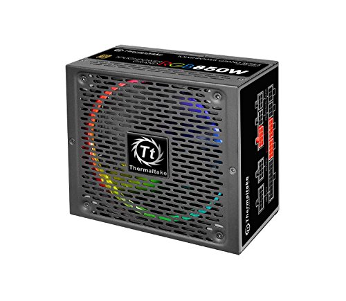 Thermaltake Toughpower Grand RGB 850W 80+ Gold Smart Zero 256-Color RGB Fan Fully Modular Power Supply 10 Yr Warranty PS-TPG-0850FPCGUS-R