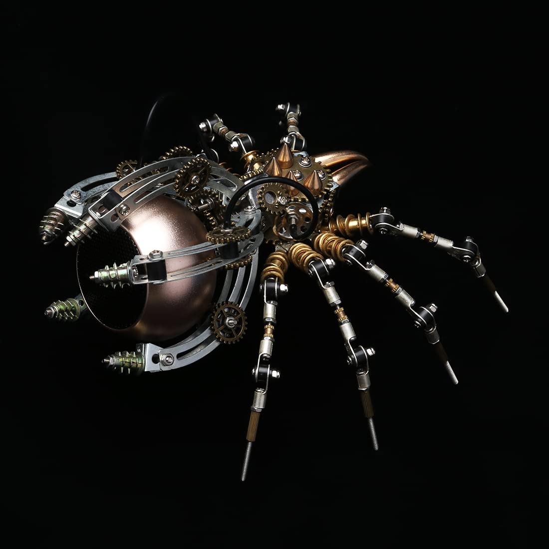 KonHaovF 3D Metal Puzzle Spider with Speaker for Adults, Assembly 3D Metal Model with Tool Kit to Build, 3D Metal Puzzle Model Building Kit Gifts for Boys Teens, Home Decor Table Ornaments