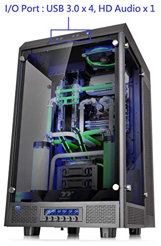 Thermaltake Tower 900 Black Edition Tempered Glass Fully Modular E-ATX Vertical Super Tower Computer Chassis CA-1H1-00F1WN-00