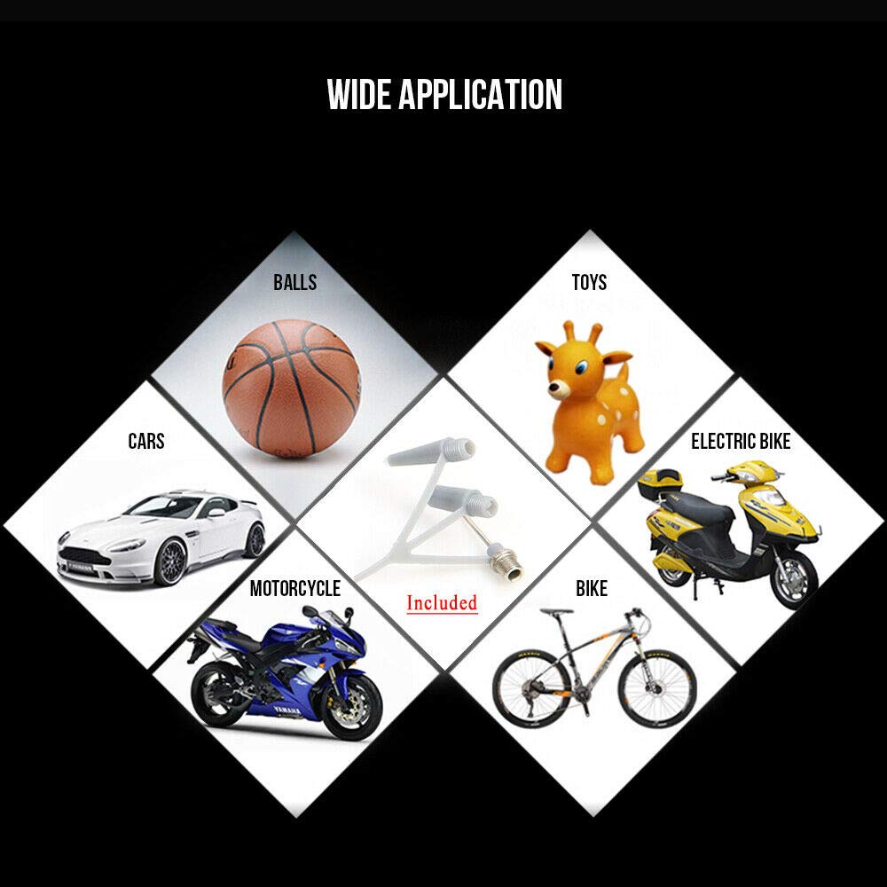 Bicycle Floor Air Pump with 170PSI Gauge High Pressure Bike Tire S8V0