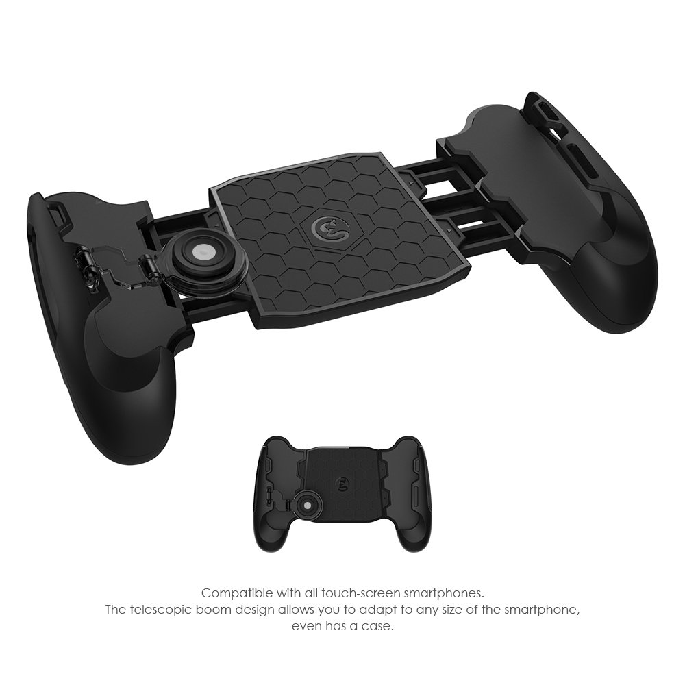 GameSir F1 Grip Game Controller Mobile Joystick Gamepad, Ergonomic Design Handle Holder Handgrip Stand for PUBG Fortnite, Support 5.5''-6.5'' Smartphone
