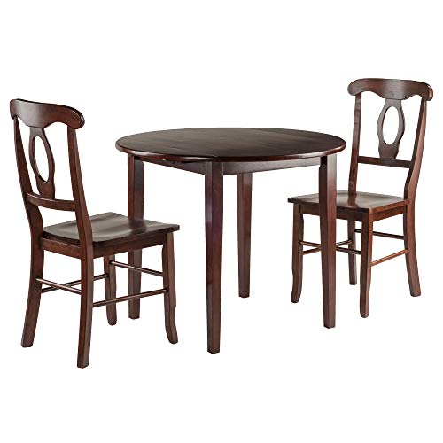 Winsome Clayton, 35.98" W x 35.98" D x 29.13" H, Walnut, 3 Count
