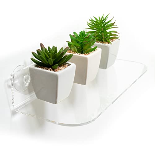 Jamborum Window Garden Double Ledge Acrylic with Suction Cups