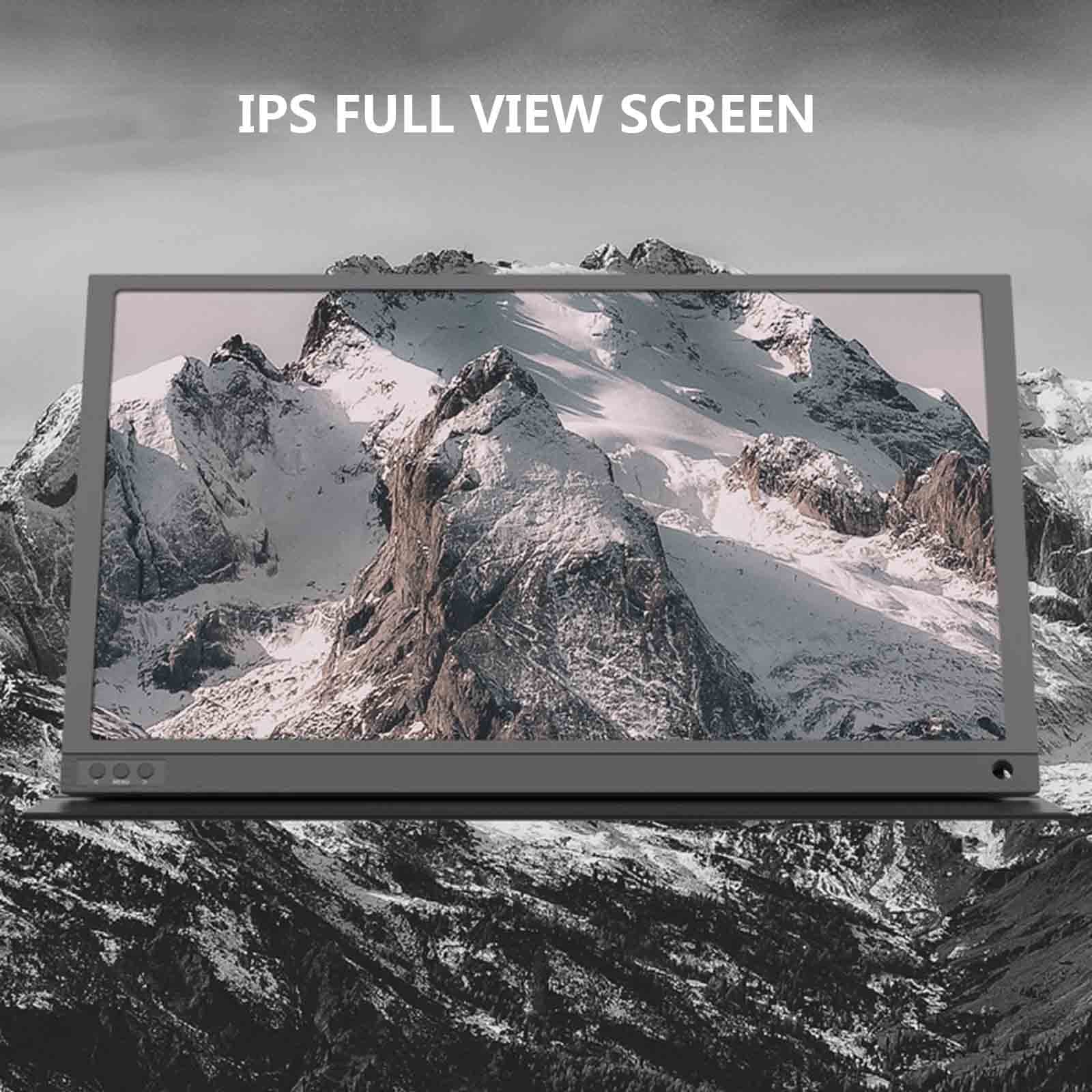 BDT 15.6 Inch 1080P Portable Display Gaming Laptop IPS Touch Screen External Screen 178° Wide Viewing Angle