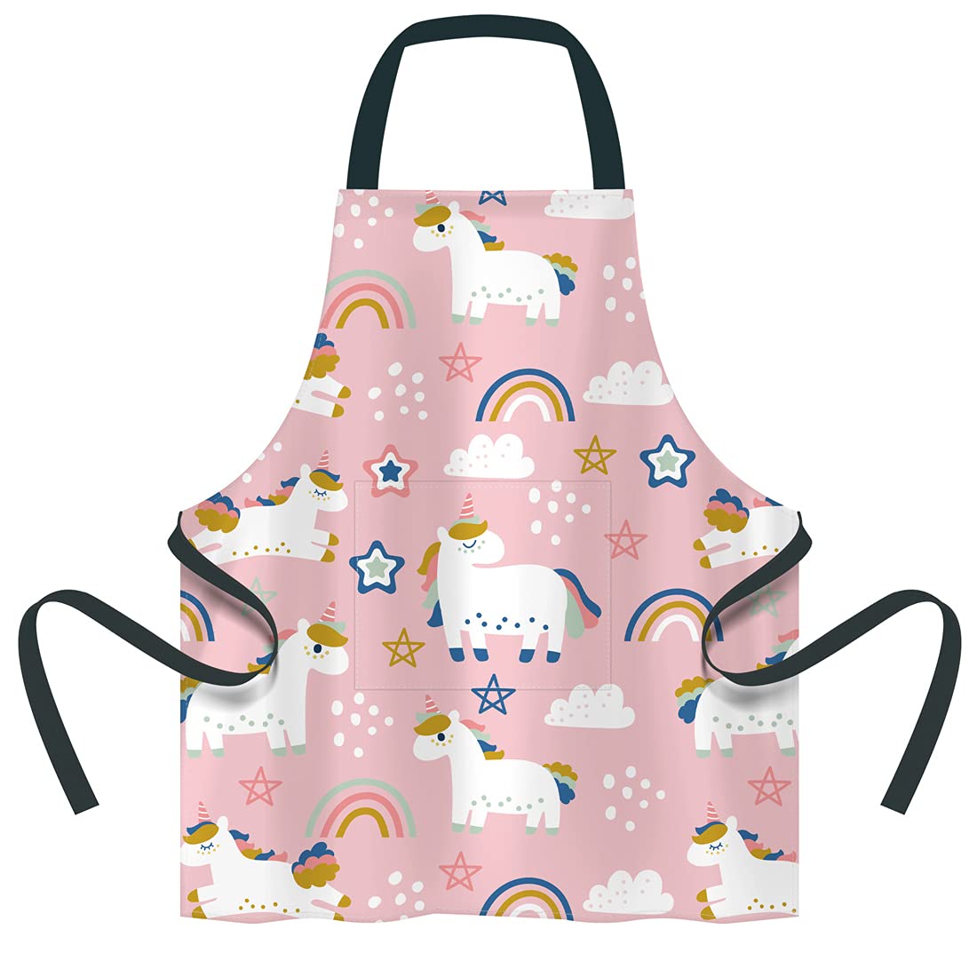 Kids Art Smocks,Apron For Toddler With Pockets, Kids Cotton Apron Toddler,Kids Artists Aprons,For Little Cooks and Messy Artists,Painting Kindergarten Art Craft Cooking.