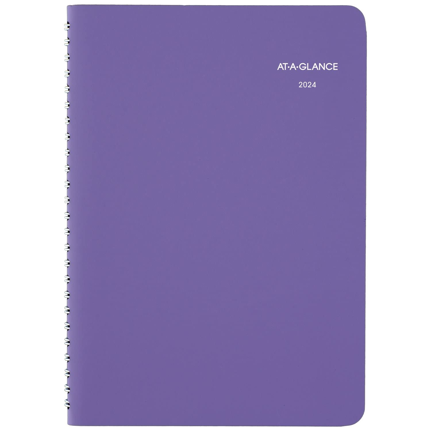 AT-A-GLANCE 2024 Weekly & Monthly Appointment Book Planner, 5-1/2" x 8-1/2", Small, Beautiful Day, Lavender (938P-200-24)