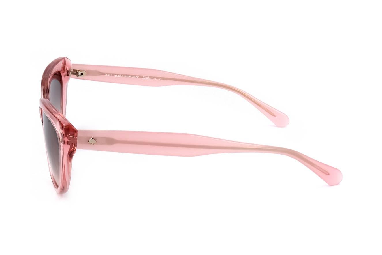 Kate Spade New York Women's Modern Cat Eye/Butterfly Sunglasses, Pink, 53