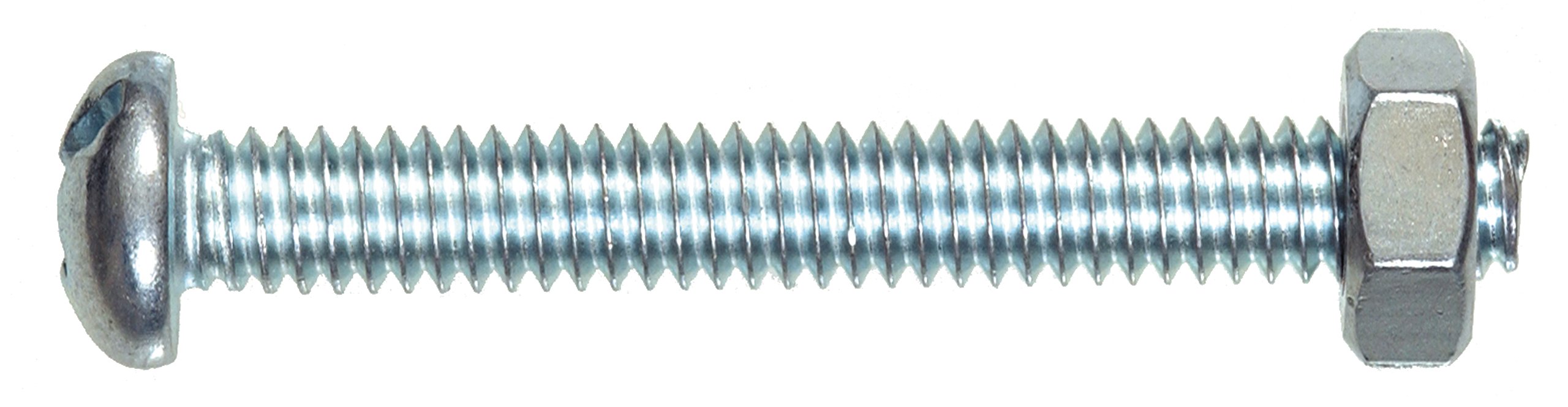 The Hillman Group 35200 Round Head Combo Machine Screw with Nut, 8-32 x 1-1/4-Inch, 100-Pack