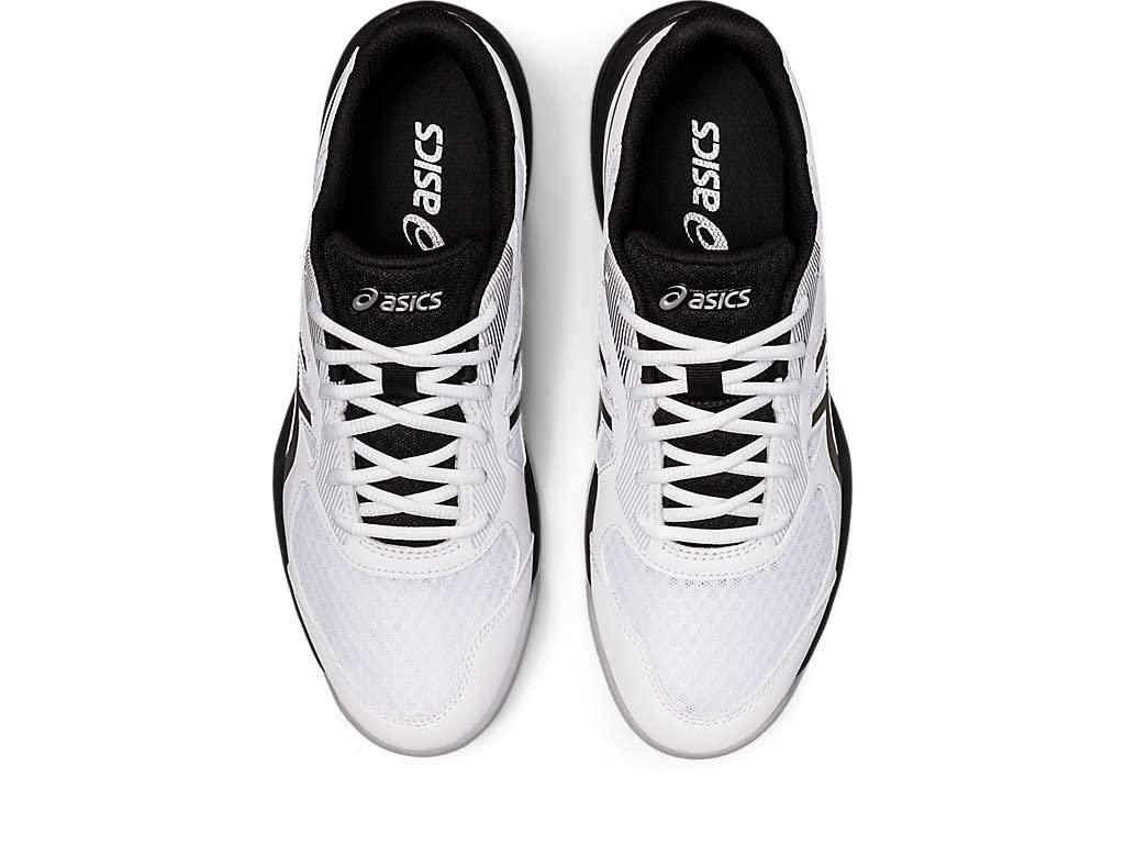 ASICS Men's UPCOURT 5 Volleyball Shoes, 8.5, WHITE/GUNMETAL