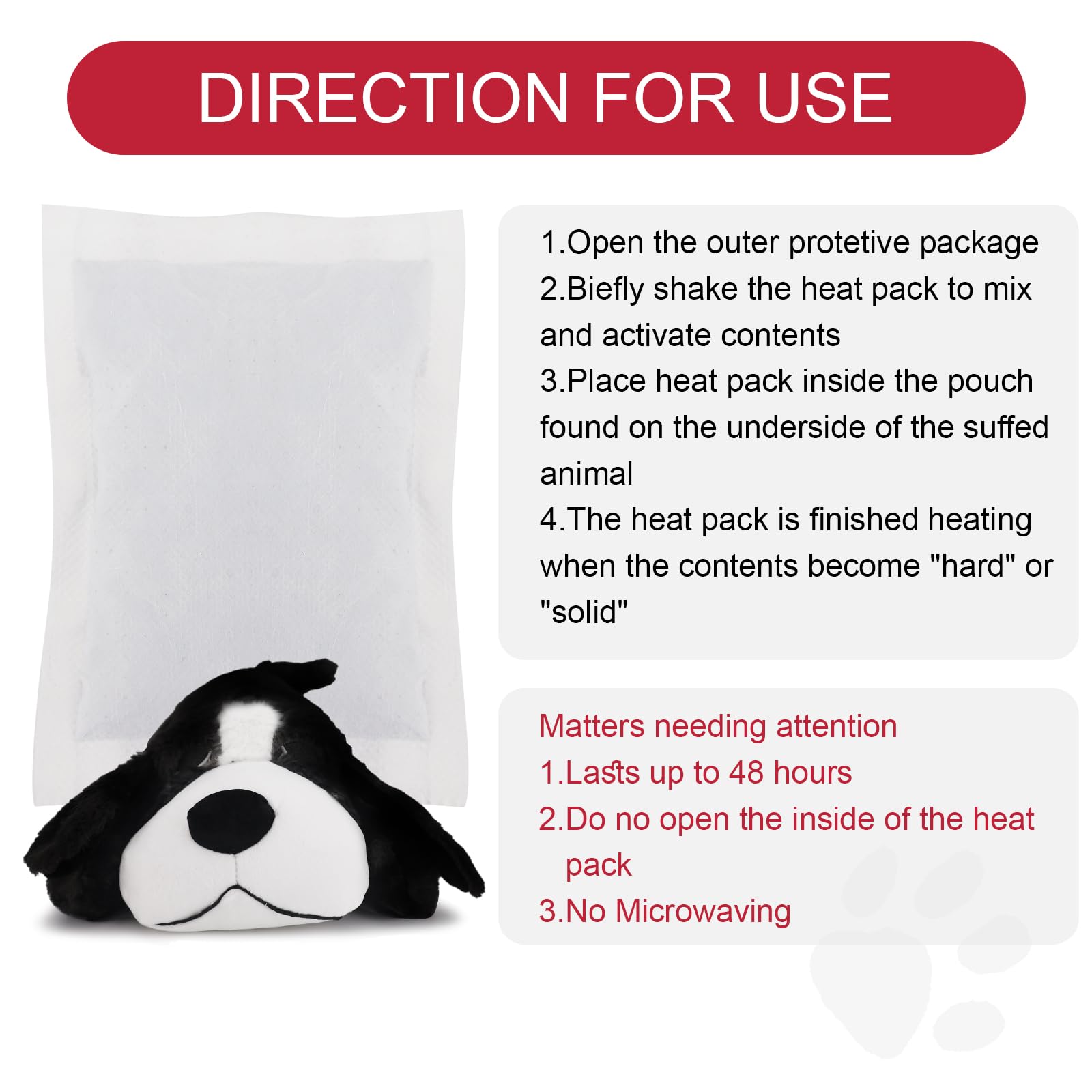 IFOYO Heartbeat Plush Toy, Calming Aid for Puppy (Black), Dog Anxiety Relief, Pet Training, Soft Toy for Small Breeds