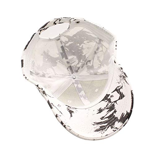BEARUN Cotton Tie Dye Low Profile Cap Hiphop Baseball Cap Fashion Dad Hat Pink Purple