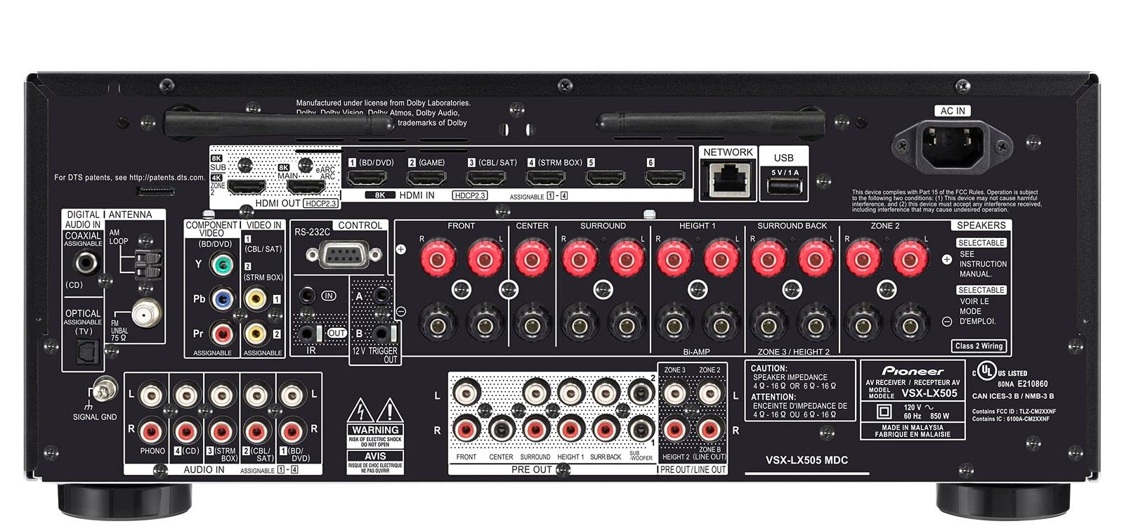 Pioneer Elite VSX-LX505 9.2 Channel AV Receiver