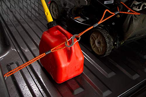 LoopRope | Bungee Cord Tie Down System | Adjustable Cargo Strap | Knot Free | Truck, RV, ATV, Camping,Outdoor Accessory, Multipurpose | Loop, Clip and Go | 3 Feet | Black