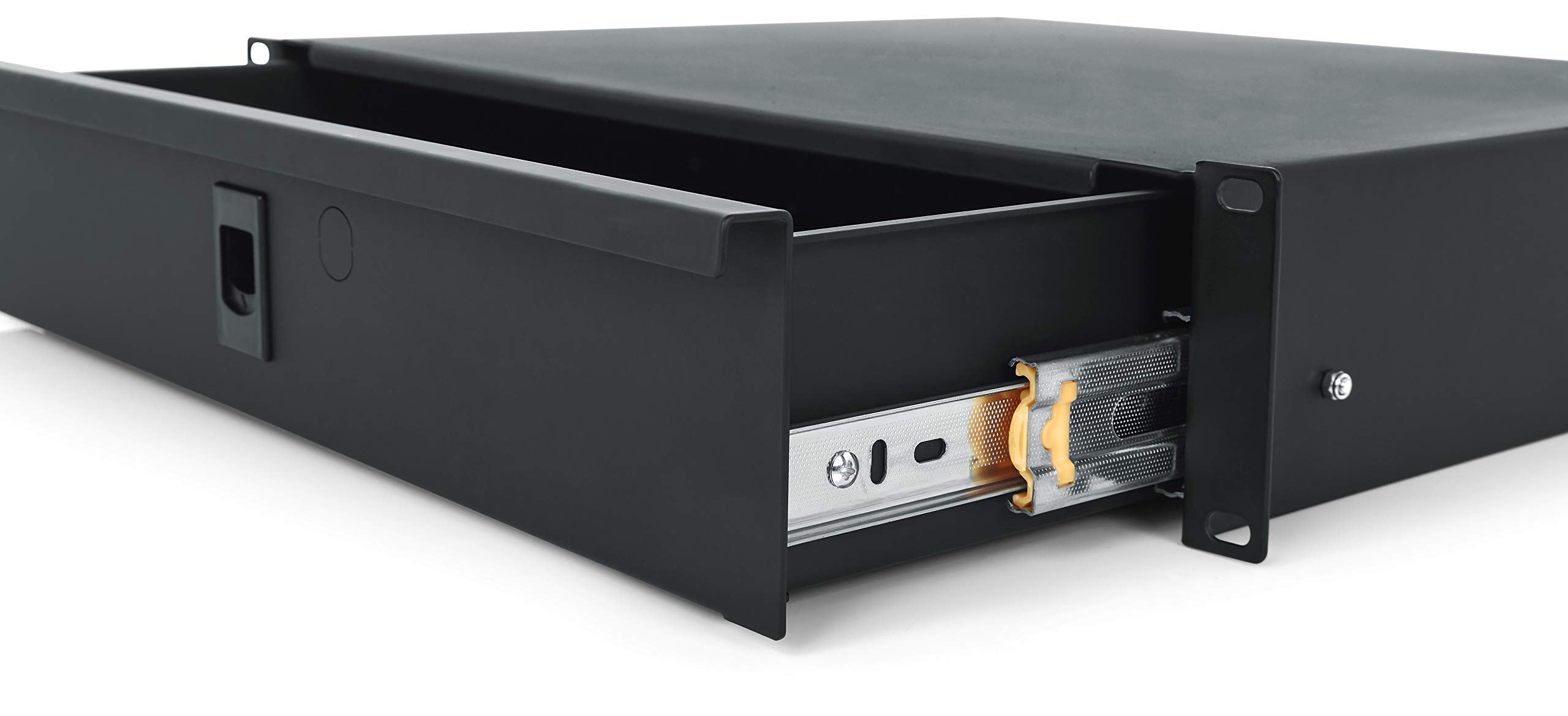 Gator Cases Rackworks Wireless Microphone Rack Mount Drawer - Fits 4 Wireless Microphones and Body Packs; New Compact 2U Design (GRW-DRWWRLSS)
