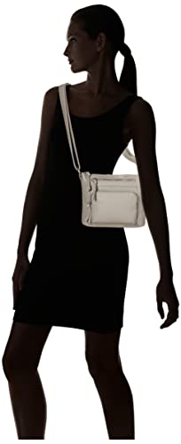 Bueno of California Grainy Faux Leather Crossbody, Dove Grey