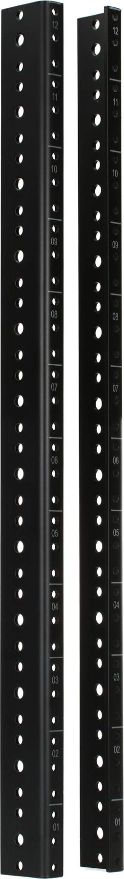Gator Rackworks Heavy Duty Steel Rack Rail Set; 12U Rack Size (GRW-RACKRAIL-12U)