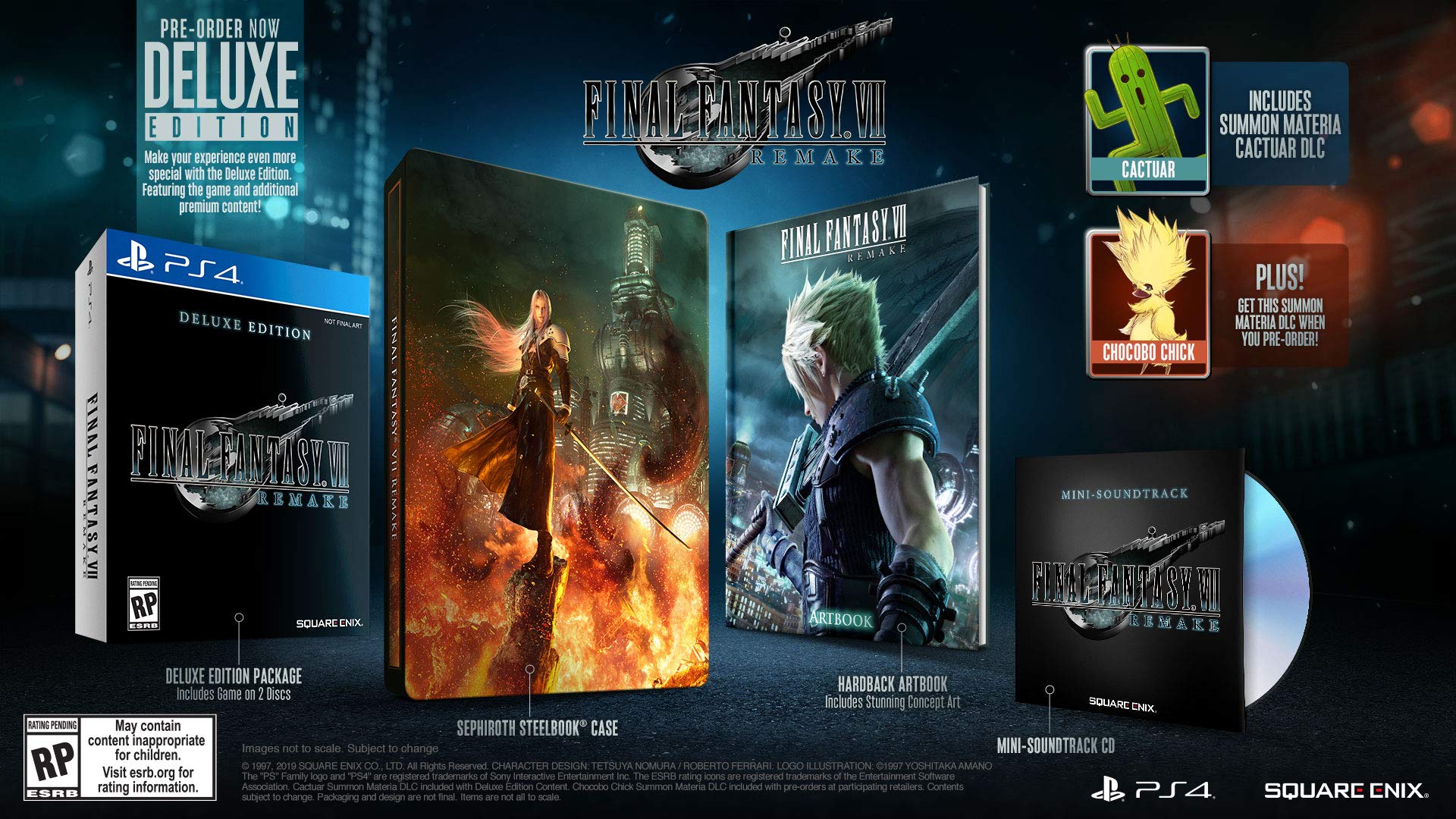 Final Fantasy VII Remake - PlayStation 4 Deluxe Edition
