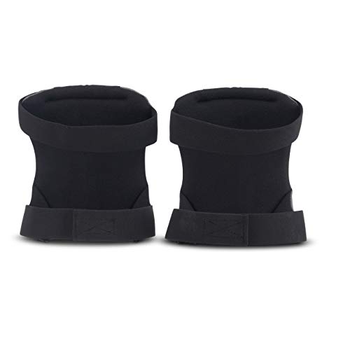 AWP Low-Profile Fabric Cap Work Knee Pads | Non-Marring Non-Scratching All-Day Comfort Knee Pads | One Size, yellow,black,grey