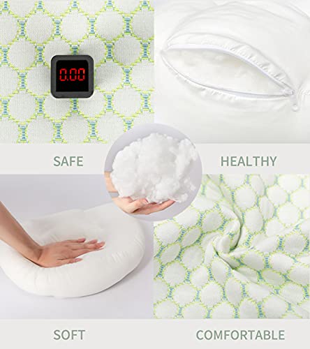 Oternal Pregnancy Pillow for Pregnant Women, Soft Pregnancy Body Pillow,Support for Back, Hips, Legs, Maternity Pillow with Detachable and Adjustable Pillow Cover
