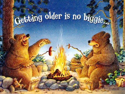 Leanin' Tree Funny Greeting Cards - Laughing Bear Art [AST90760] - 20 Greeting Cards with Full-color Interiors