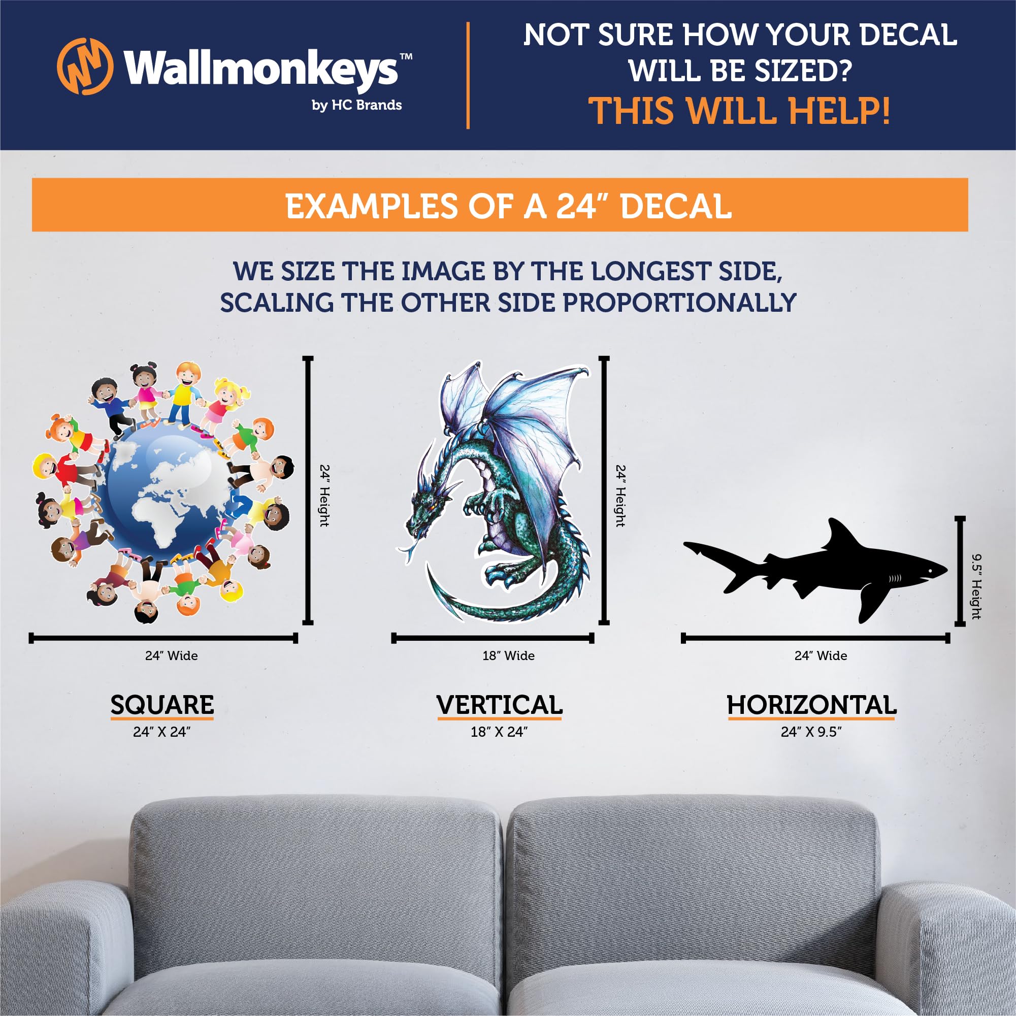 Wallmonkeys WM164901 Chihuahua Cartoon Peel and Stick Wall Decals, 18" H x 13" W-Small