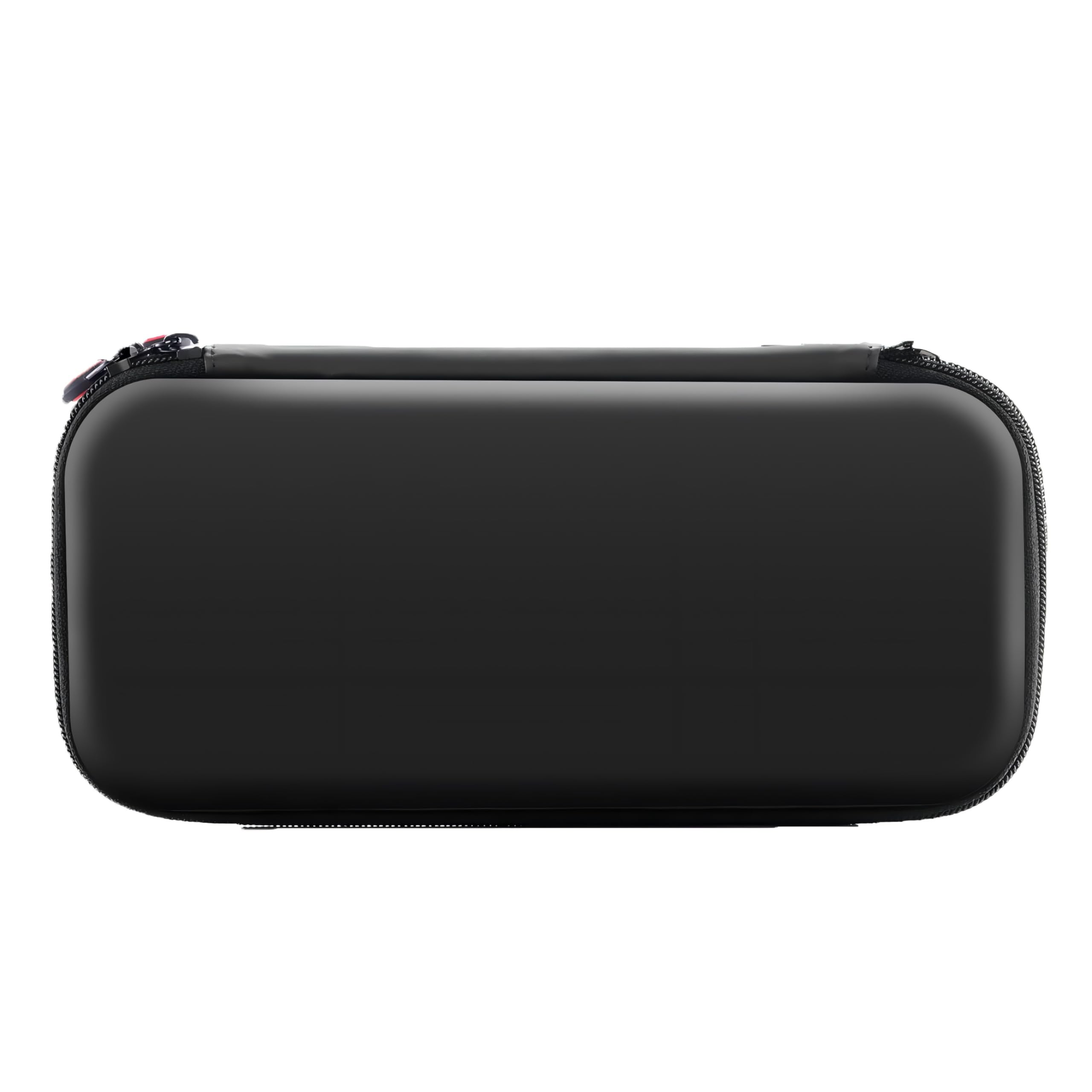 Bheddi Switch Carrying Case fits Switch/Switch OLED - Hard Shell Protective Portable Travel Carry Case with 10 Game Card Slots and 2 Tempered Glass Screen Protectors (Black-Dex)