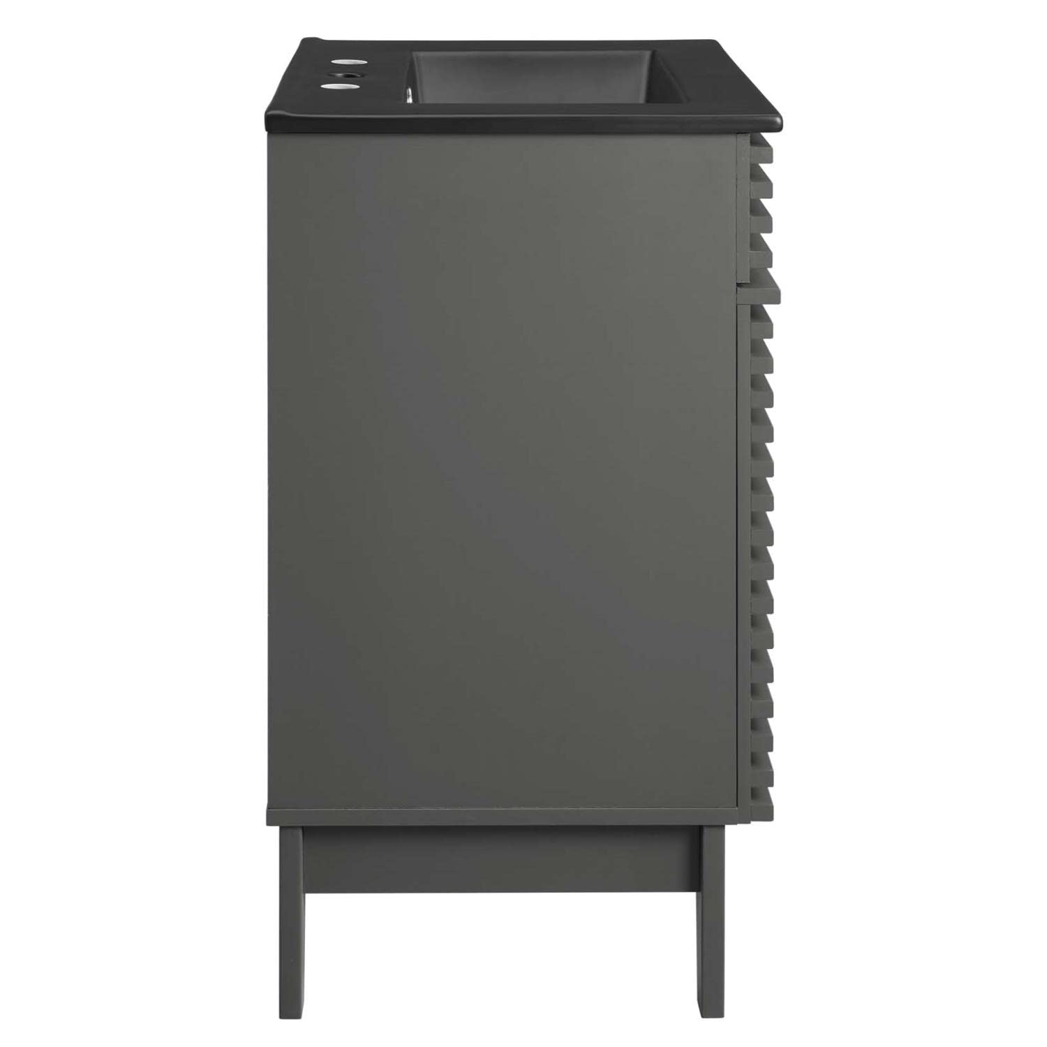 Modway Render 24" Bathroom Vanity with Sink in Gray Black