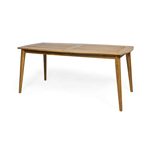 Christopher Knight Home Gwendolyn Outdoor Rustic Acacia Wood Dining Table, Teak