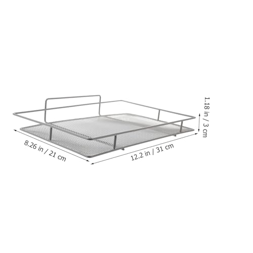 Cabilock Iron Nail- Router Storage Rack Bathtub Faucet Handles Bathroom Decor Tv Lower Row Small Wall Shelves Tv Top Shelf Router Shelf No Drill Tv Mount Wall Hanging Storage Rack Grey