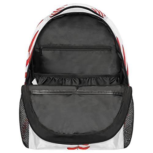 Baseball Backpack for Boys, Sports Baseball Print Backpack, 16 Inches Softball Bag Waterproof Travel Boys Girls Laptop Backpack