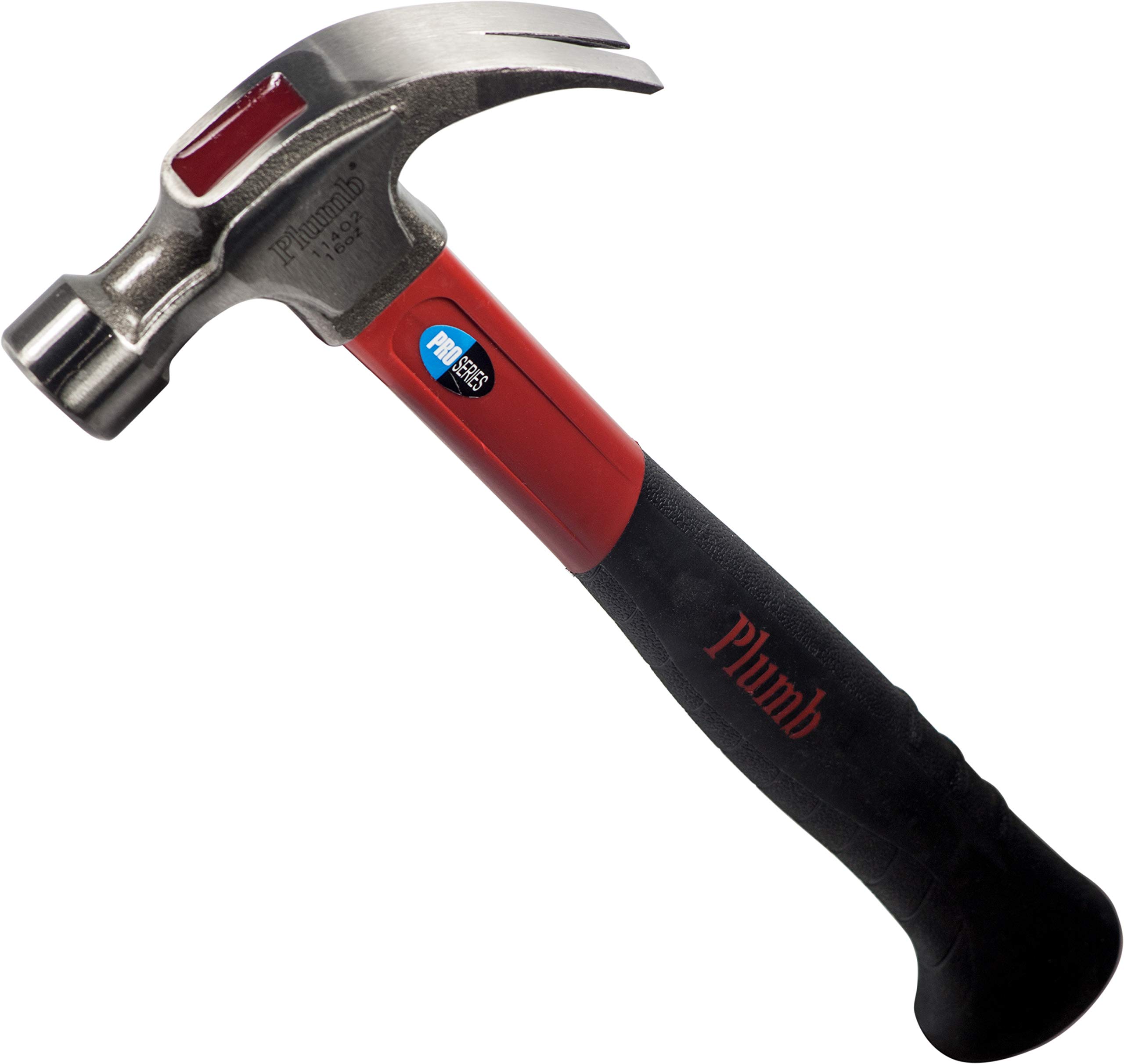 Plumb 16 oz. Pro Series Curve Claw Hammer with Fiberglass Handle - 11402N