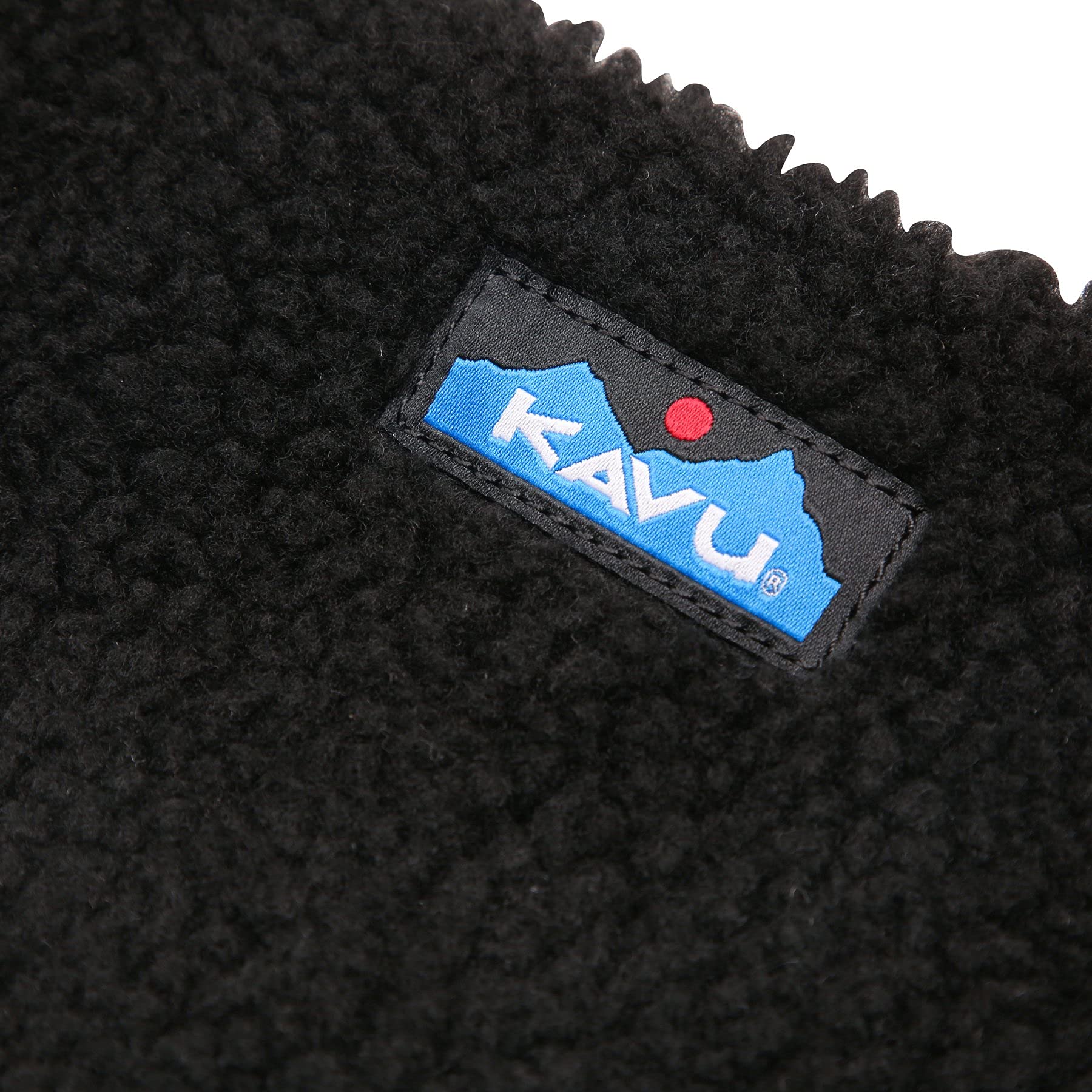 KAVU So Fleecy Crossbody Bag Sherpa Rope Strap Purse-Jet Black