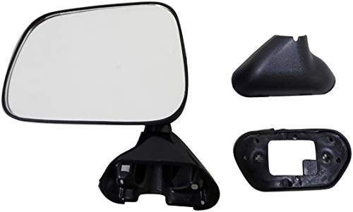 Dorman 955-214 Driver Side Manual Door Mirror - Folding Compatible with Select Toyota Models, Black
