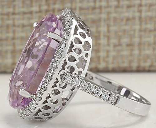 Promsup Women Fashion 925 Sterling Silver Pink Kunzite Ring Engagement Jewelry Size 6-10 (8)