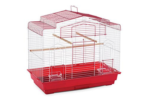 Prevue Pet Products SP50041 Barn Style Bird Cage, Red/White
