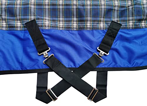 LEAFOREST 600 Denier Waterproof Shetland Rug Pony Rug Foal Rug No Fill Blue 39"