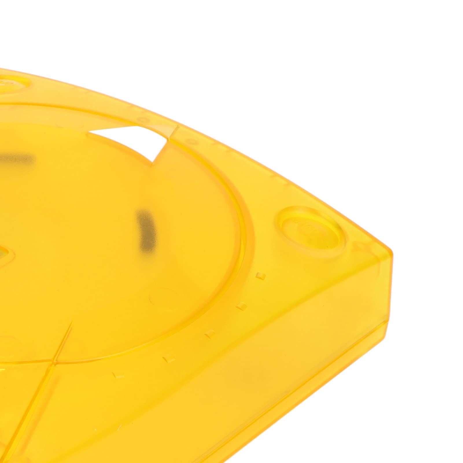 Translucent Plastic Case, Shock Absorbing Plastic Housing Shell Yellow for SEGA Dreamcast DC