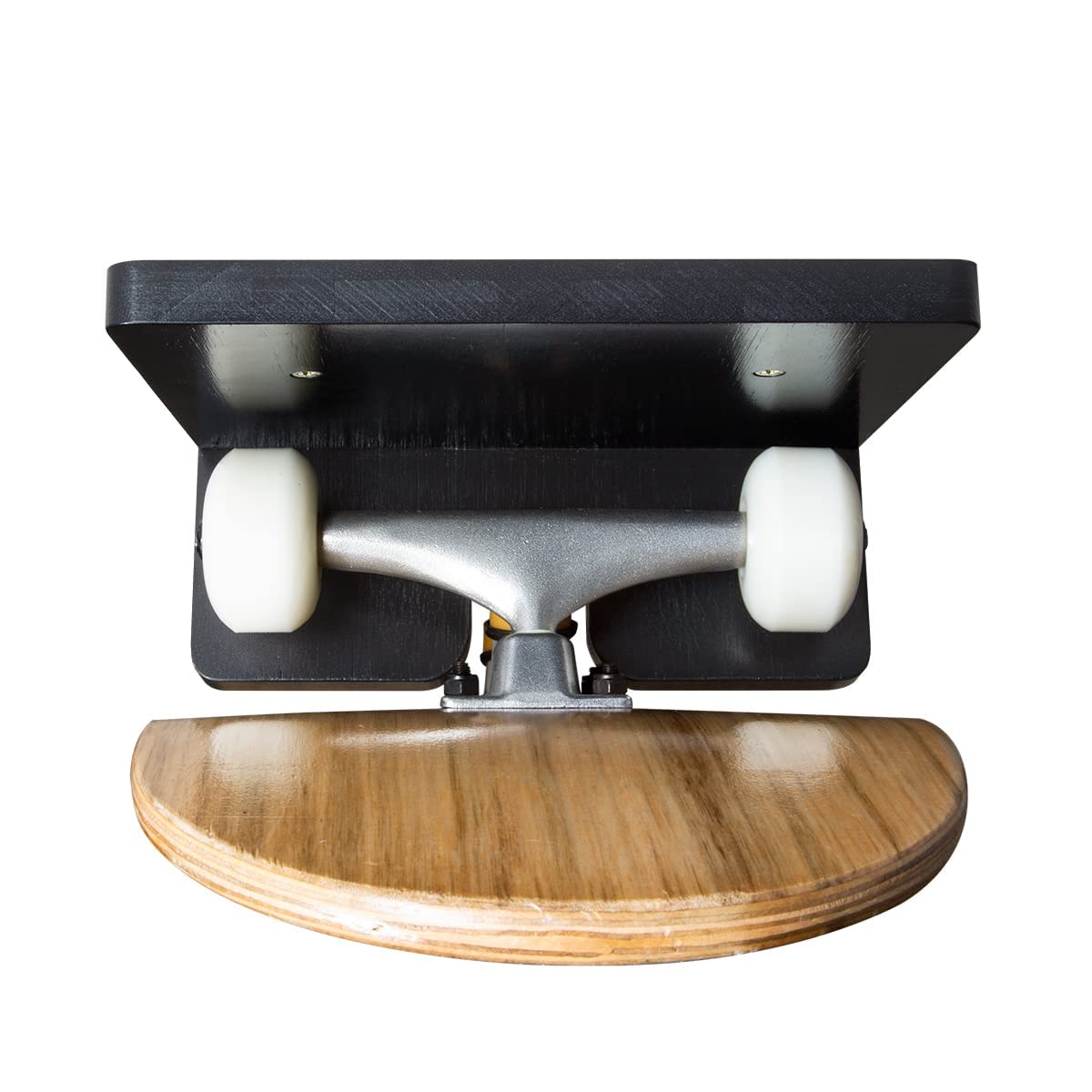 benebliss Skateboard Wall Mount| Bamboo Skate Rack for Longboard Hanger, Electric Boards e-Boards Holder Black Wooden Wall Shelf Board, Skateboards Storage mounts, Deck Display | Board not incl.