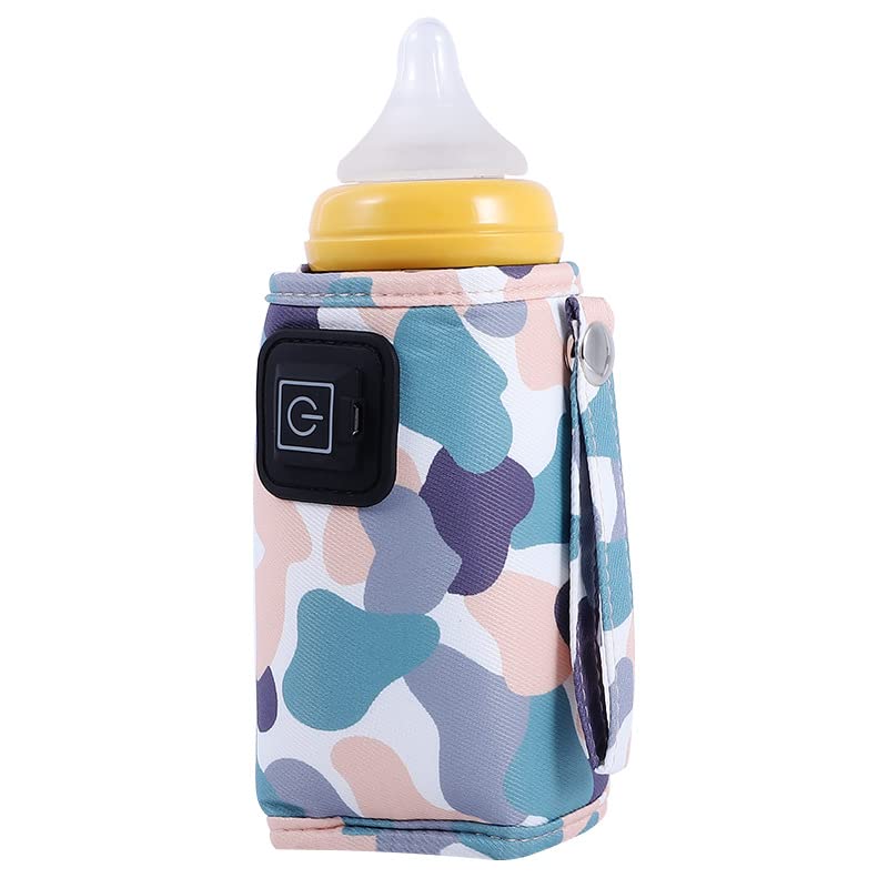 Baby Bottle Warmer,Bottle Warmer,USB Baby Bottle Warmer Three Level Temperature Adjustment Hook and Loop Design Portable Milk Bottle Heater (#1)
