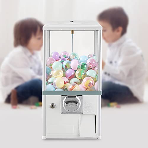 Big Capsule Vending Machine for 200 * 1.77in Diameter Capsule Toys, White Vending Machine for Birthdays, Christmas and Kiddie Parties