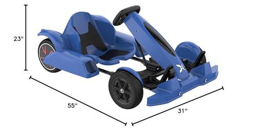 Hover-1 Formula Go Kart, 15MPH Top Speed, 15 Mile Range, 700W Brushless Motor, LED Display, 10" Pneumatic Tires Electric Go Kart, Certified & Tested - Safe for Kids, Teens, & Adults